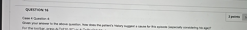 Solved Case 4 ﻿Question 4: ﻿how does the patient's history | Chegg.com