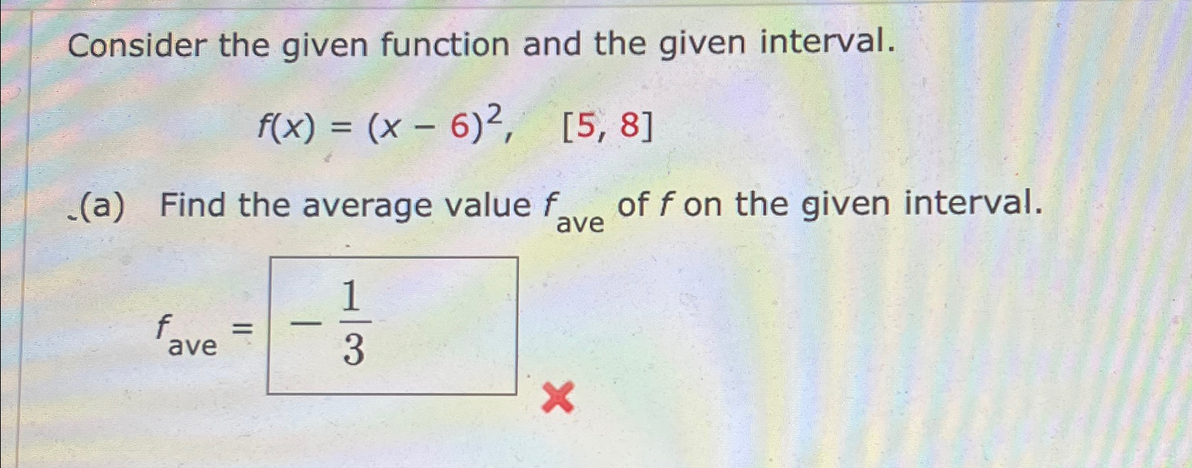 Solved Consider the given function and the given | Chegg.com