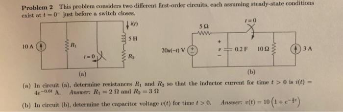 Solved Problem 2 This problem considers two different | Chegg.com