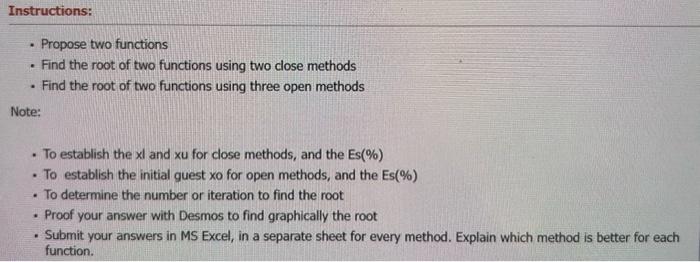 Solved - Propose two functions - Find the root of two | Chegg.com