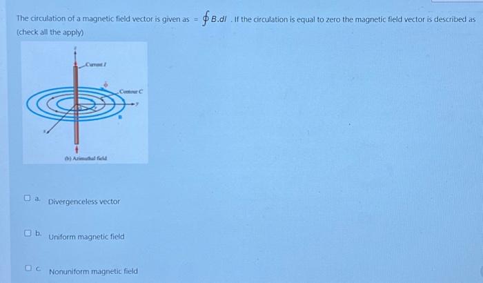 Solved The gradient of a scalar quantity yields a a. Scalar | Chegg.com