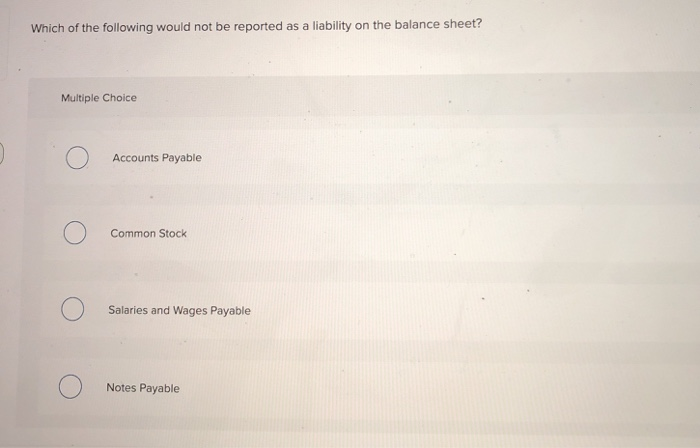Solved Which Of The Following Would Not Be Reported As A Chegg solved-which-of-the-following-would-not-be-reported-as-a-chegg