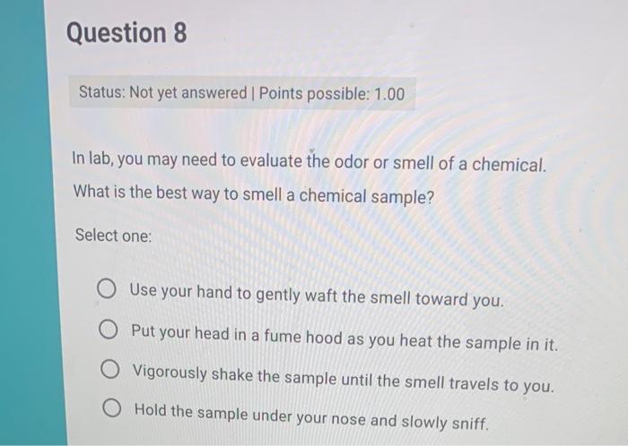 Solved A student removes a chemical sample from a reagent | Chegg.com