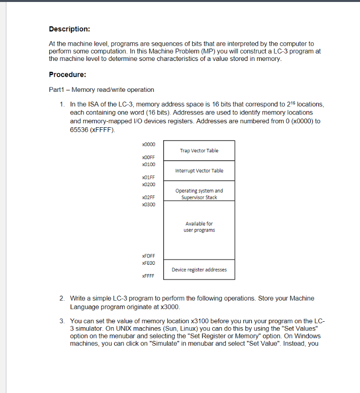 Solved Description:At the machine level, programs are | Chegg.com