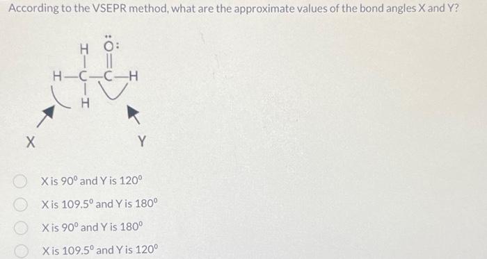 Solved According to the VSEPR method, what are the | Chegg.com