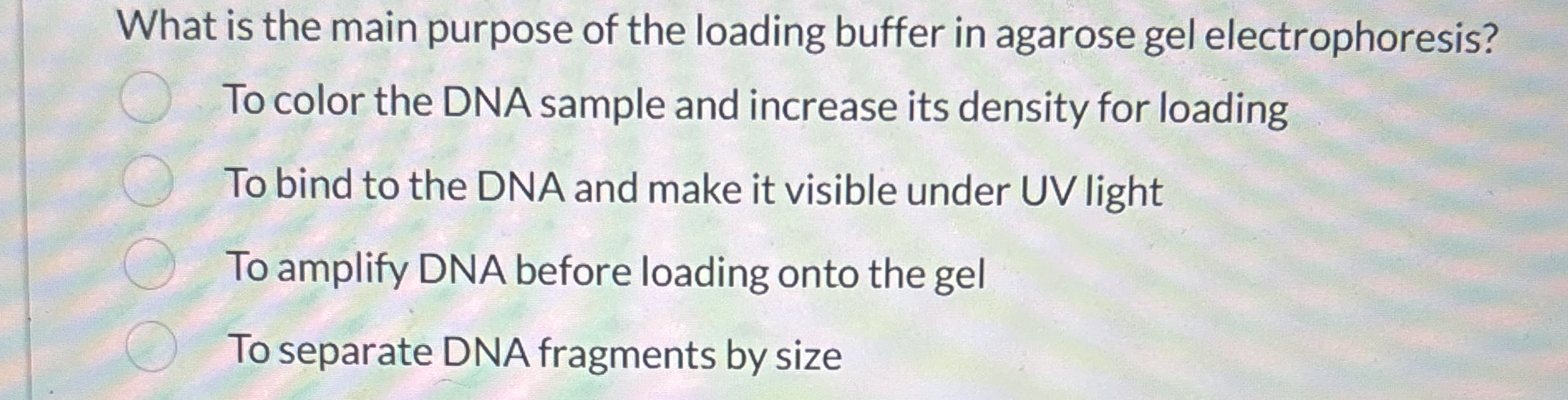 Solved What is the main purpose of the loading buffer in | Chegg.com