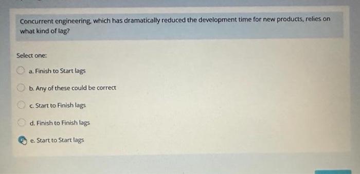 Solved Concurrent engineering, which has dramatically | Chegg.com