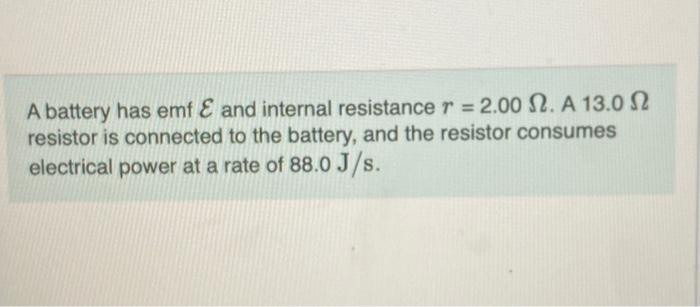 Solved what is the emf of the battery? Express your answers | Chegg.com