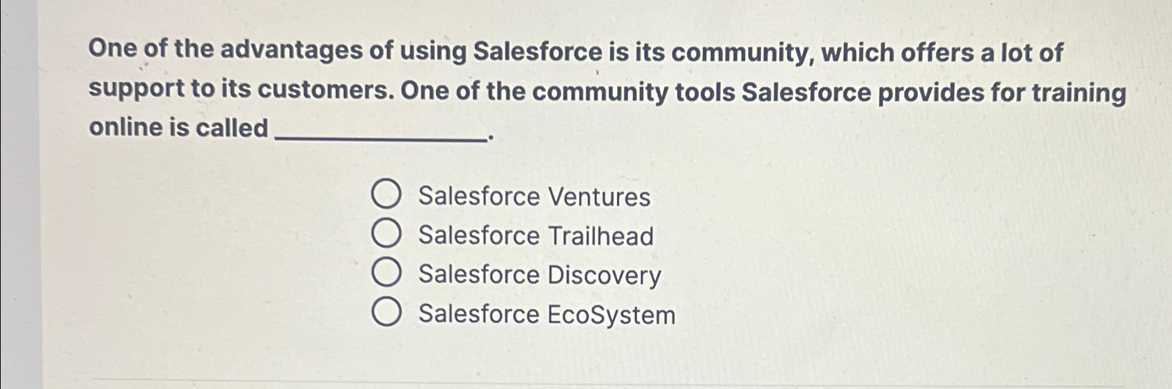 Solved One of the advantages of using Salesforce is its | Chegg.com