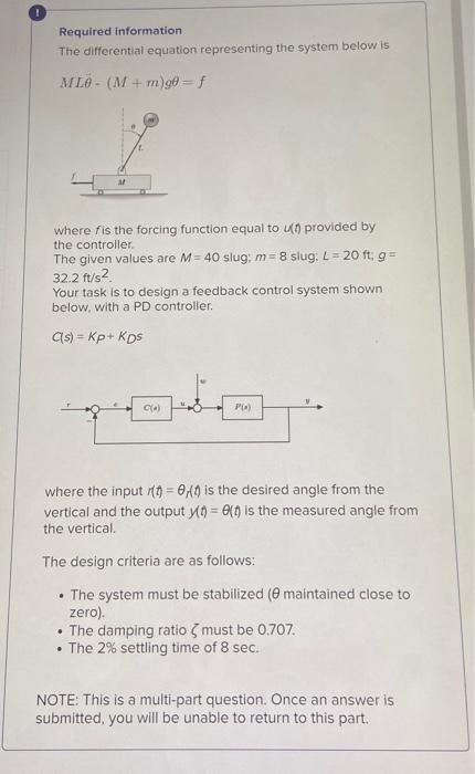 Solved Required information The differential equation | Chegg.com