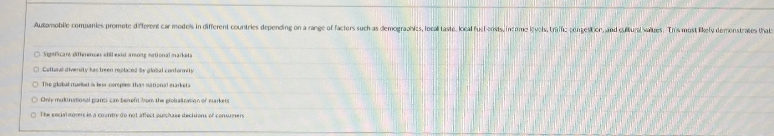 Solved Automobile companies promote different car models in | Chegg.com