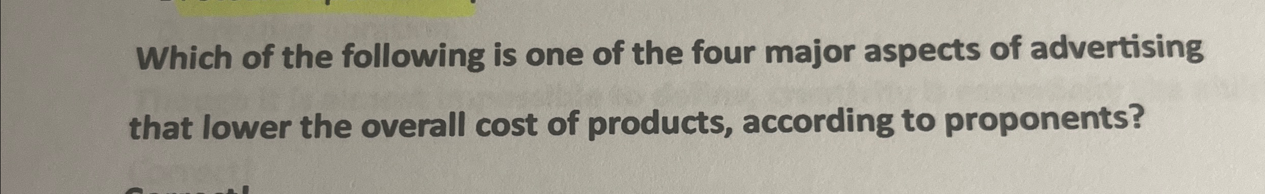 Solved Which of the following is one of the four major | Chegg.com