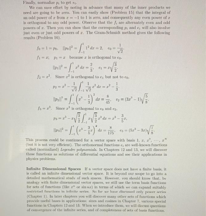 Solved For Example 6 , verify the claimed orthogonality on | Chegg.com
