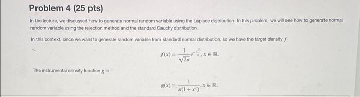 Solved In the lecture, we discussed how to generate normal | Chegg.com