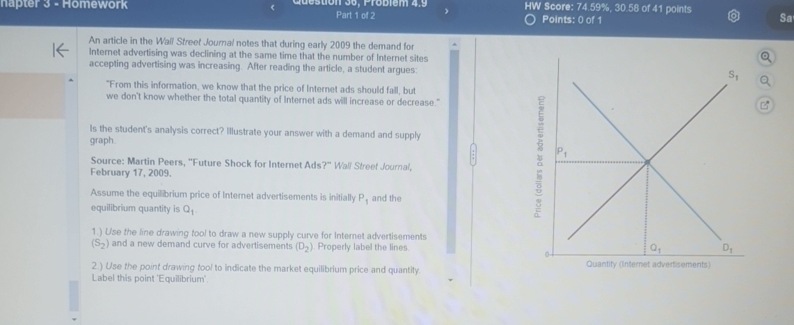 Solved HW Score: 74.59%,30.58 ﻿of 41 ﻿pointsPart 1 ﻿of | Chegg.com