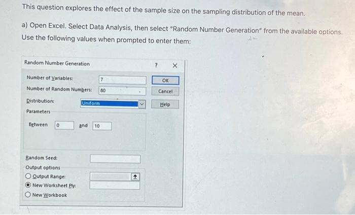 Solved This question explores the effect of the sample size | Chegg.com