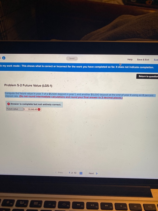 Solved Saved Help Save & Exit Sub ek my work mode : This | Chegg.com
