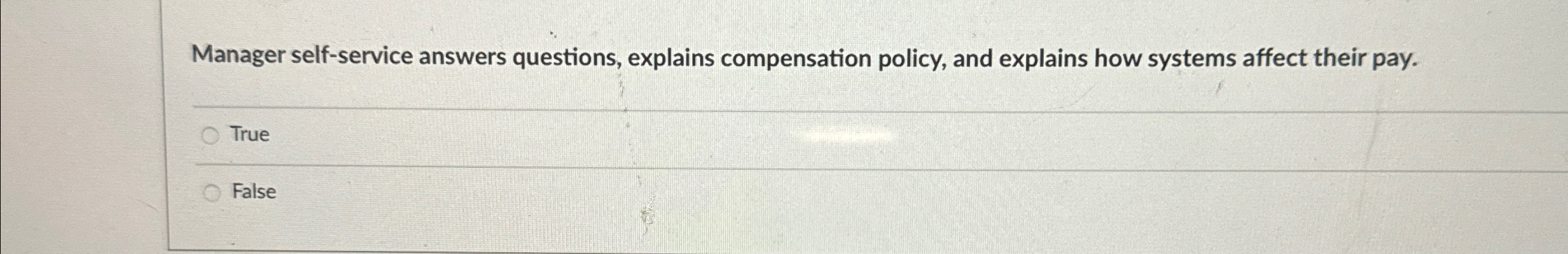 Solved Manager self-service answers questions, explains | Chegg.com