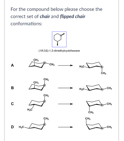 Solved For the compound below please choose thecorrect set | Chegg.com