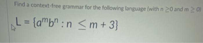 Solved Find a context-free grammar for the following | Chegg.com