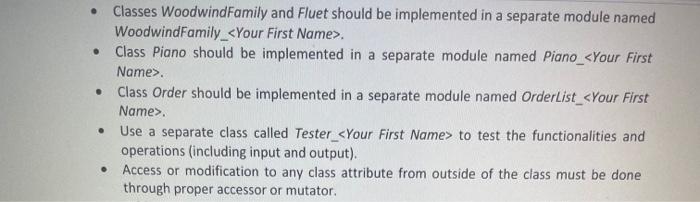 Solved Musical Instruments Design and implement the | Chegg.com