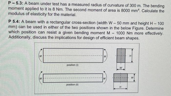 Solved P - 5.3: A beam under test has a measured radius of | Chegg.com