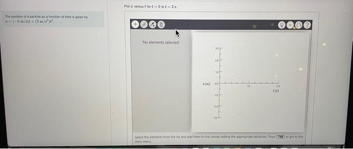 Solved The position of a particle as a function of time is | Chegg.com