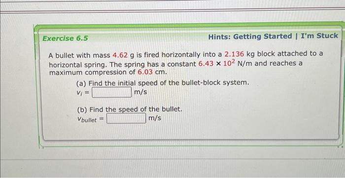 Solved A bullet with mass 4.62 g is fired horizontally into | Chegg.com