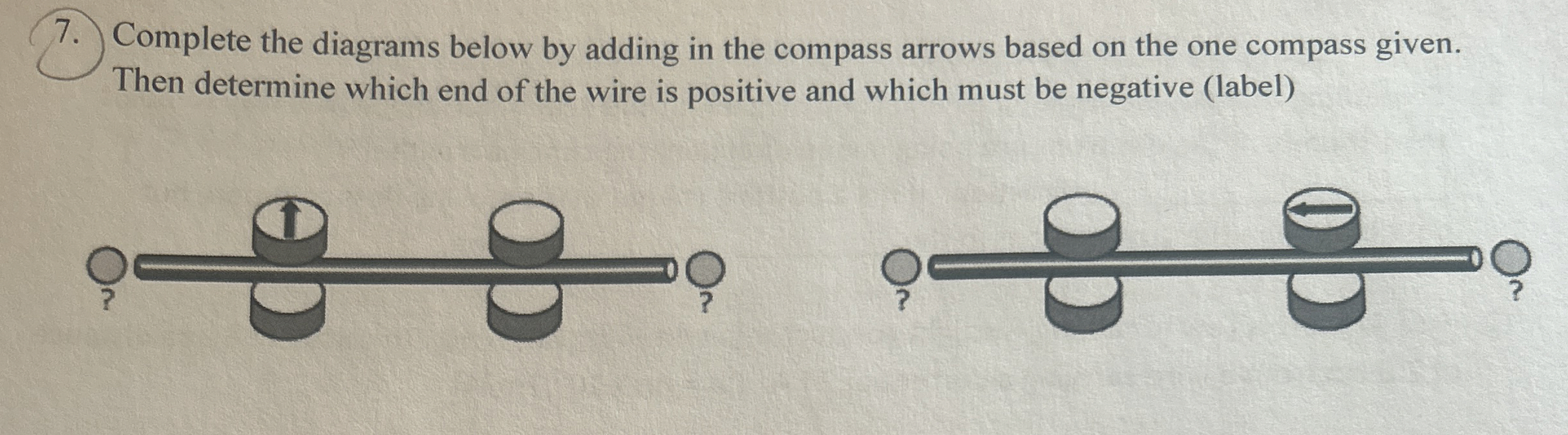 Solved Complete the diagrams below by adding in the compass | Chegg.com