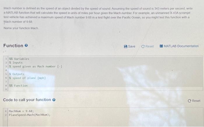 Solved Mach number is defined as the speed of an object | Chegg.com