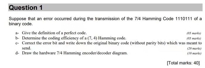 Solved Suppose that an error occurred during the | Chegg.com
