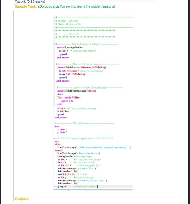 Solved Task 3 0 25 Marks Sample Task Do Good Practice Chegg