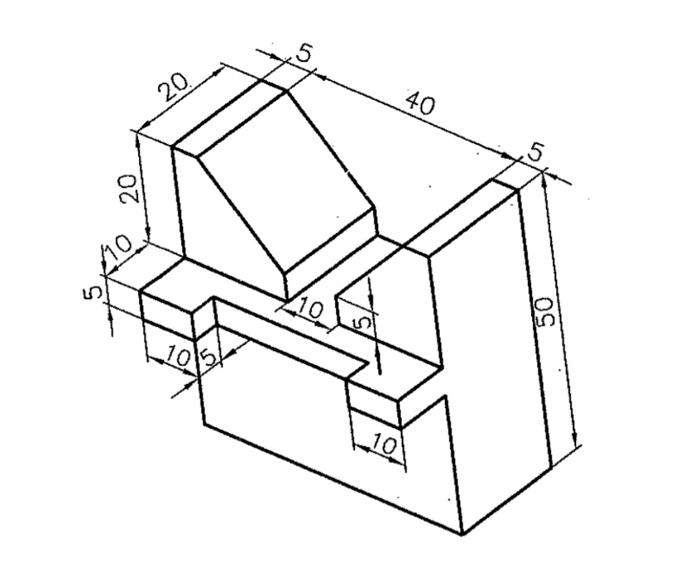 Solved EXERCISE 3 DRAWING ISOMETRIC VIEW Draw the given | Chegg.com