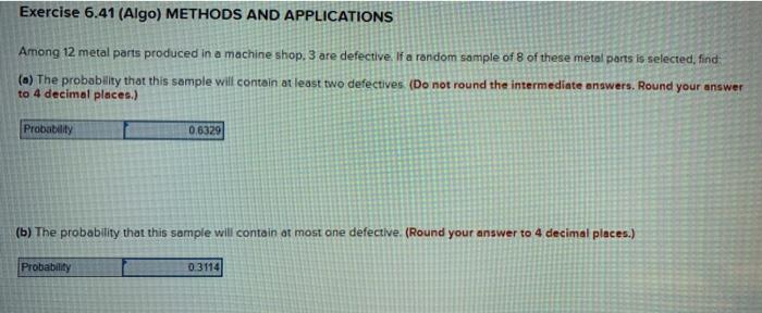 Solved Exercise 6.41 (Algo) METHODS AND APPLICATIONS Among | Chegg.com