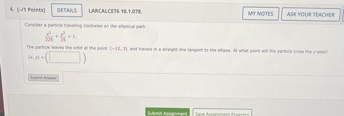 Solved Consider a particle traveling clockwise on the | Chegg.com