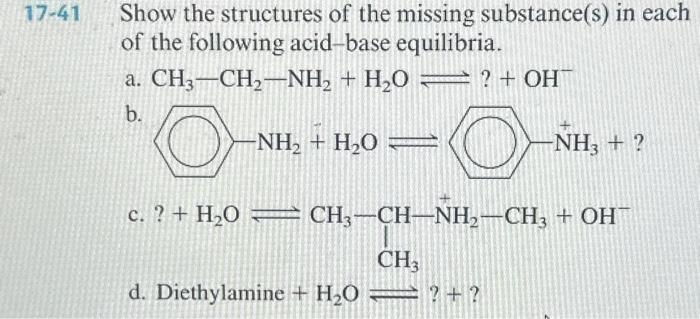 Solved 17-41 Show the structures of the missing substance(s) | Chegg.com