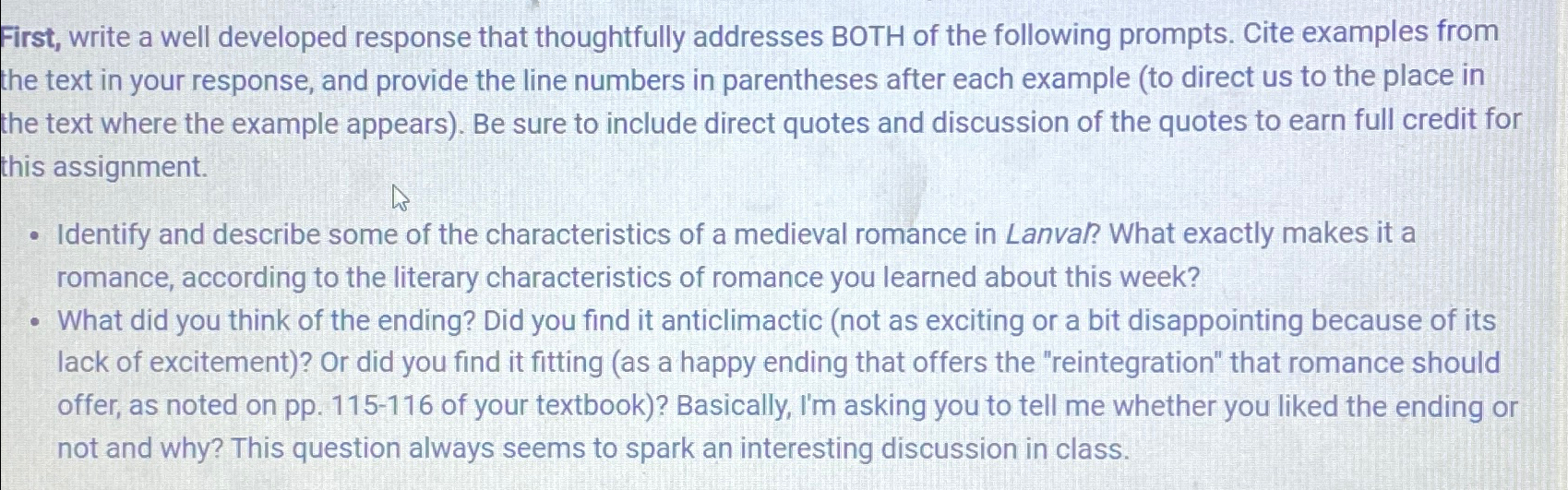 Solved First, write a well developed response that | Chegg.com