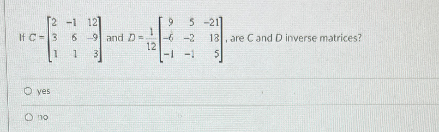 Solved If C=[2-11236-9113] ﻿and D=112[95-21-6-218-1-15], | Chegg.com