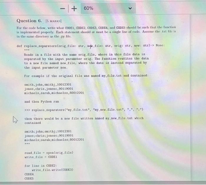 Solved Part (a) [4 мARKs] Consider the code below. Implement | Chegg.com