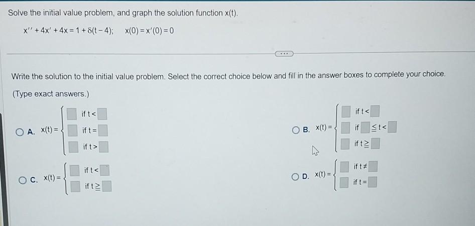 Solved Solve the initial value problem, and graph the | Chegg.com