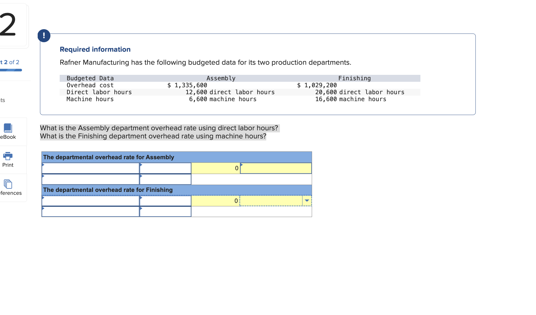 Solved Required informationRafner Manufacturing has the | Chegg.com