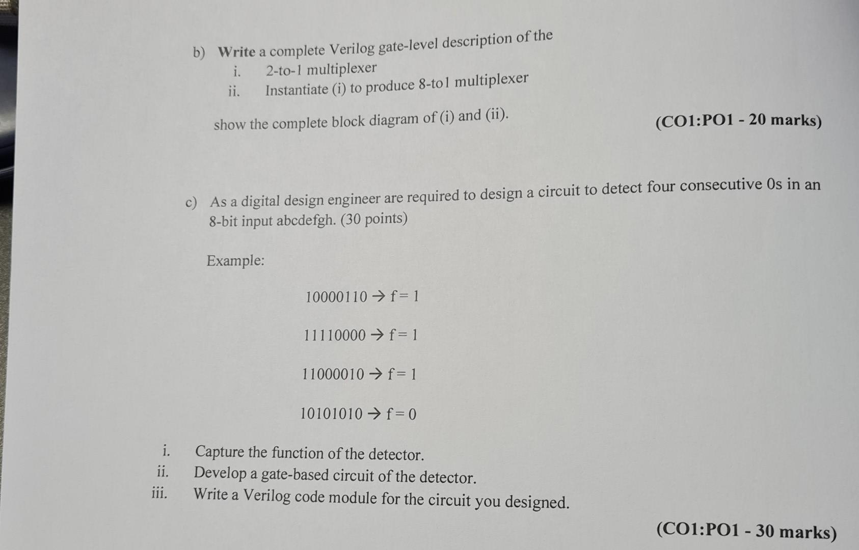 Solved b) Write a complete Verilog gate-level description of | Chegg.com