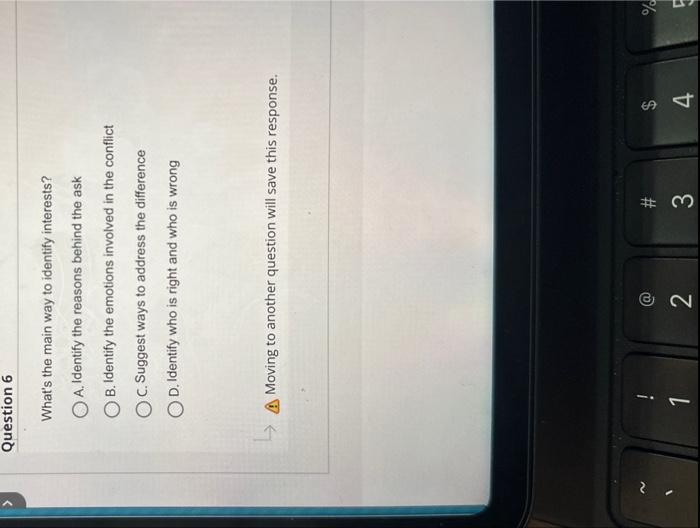 Question 6 L What's the main way to identify | Chegg.com