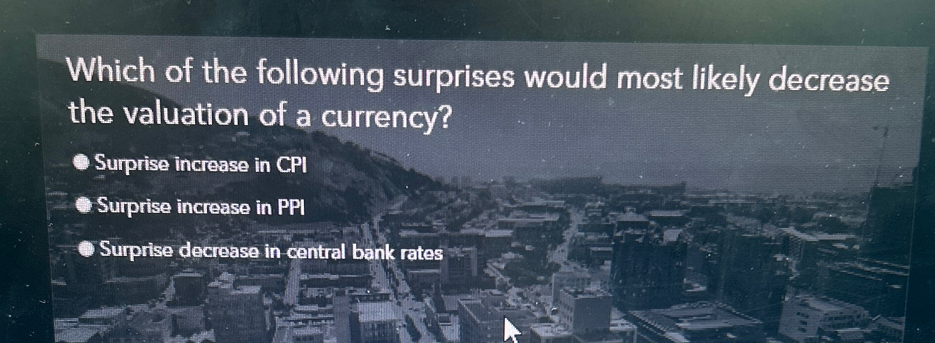 Solved Which of the following surprises would most likely | Chegg.com