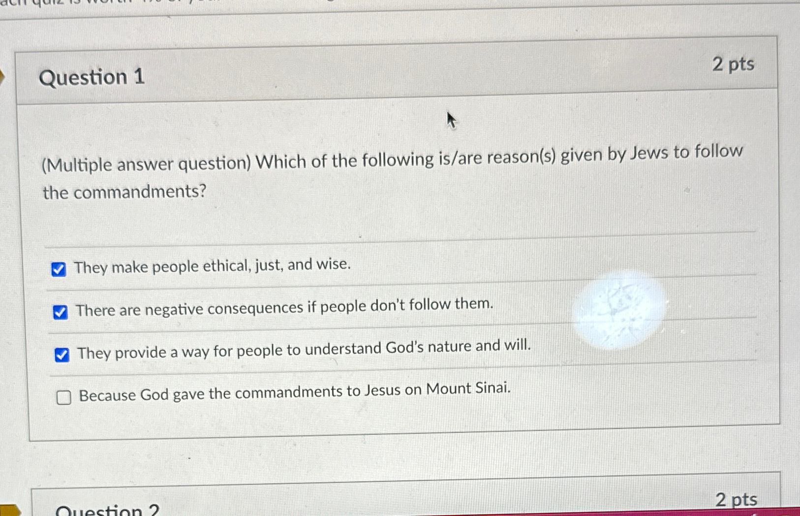Solved Question 12 ﻿pts(Multiple answer question) ﻿Which of | Chegg.com