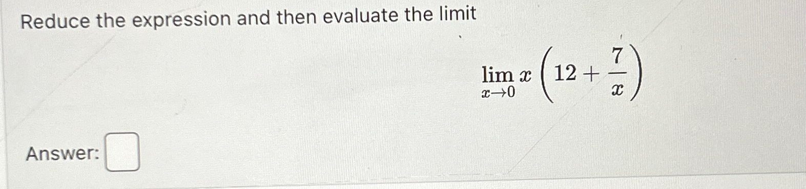 Solved Reduce the expression and then evaluate the | Chegg.com