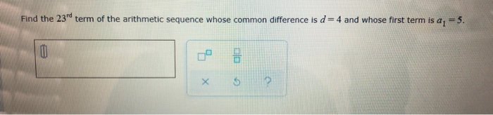 Solved Find the 23rd term of the arithmetic sequence whose | Chegg.com