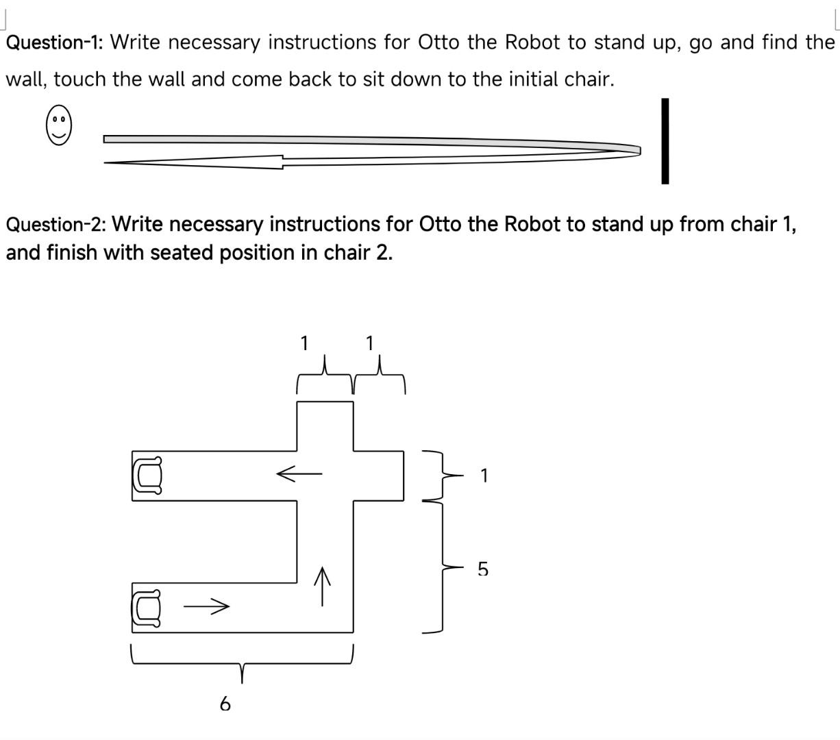 Solved Question-1: Write necessary instructions for Otto the | Chegg.com