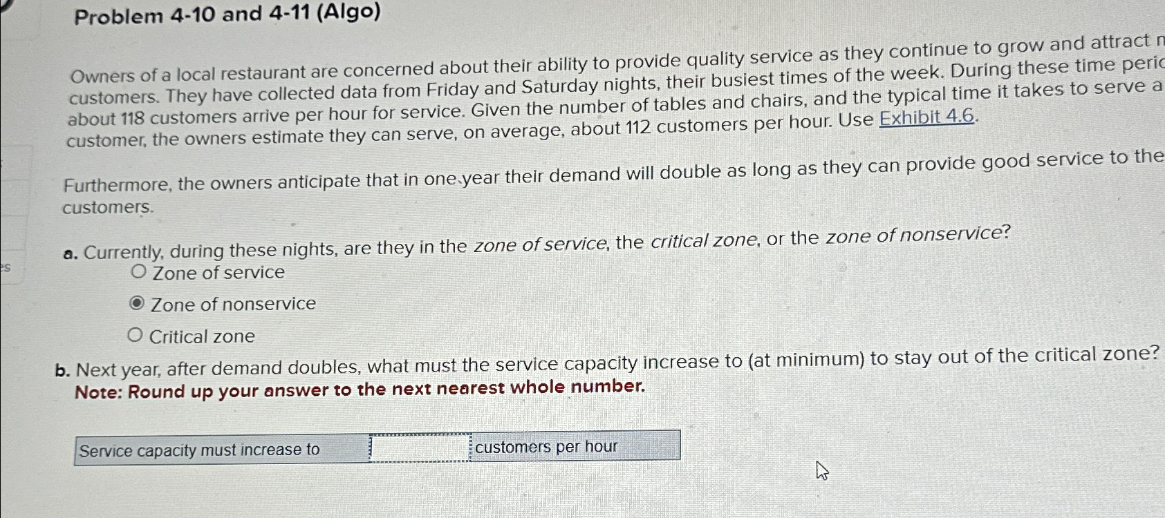 Solved Problem 4-10 and 4-11 (Algo)Owners of a local | Chegg.com Solved Problem 4-10 and 4-11 (Algo)Owners of a local | Chegg.com