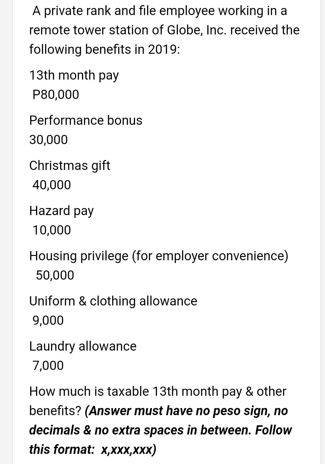 Solved A private rank and file employee working in a remote | Chegg.com